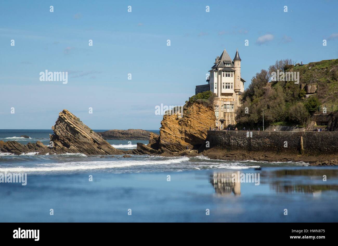 France, Pyrennees Atlantique, Basque Country, Biarritz, villa Belza ...