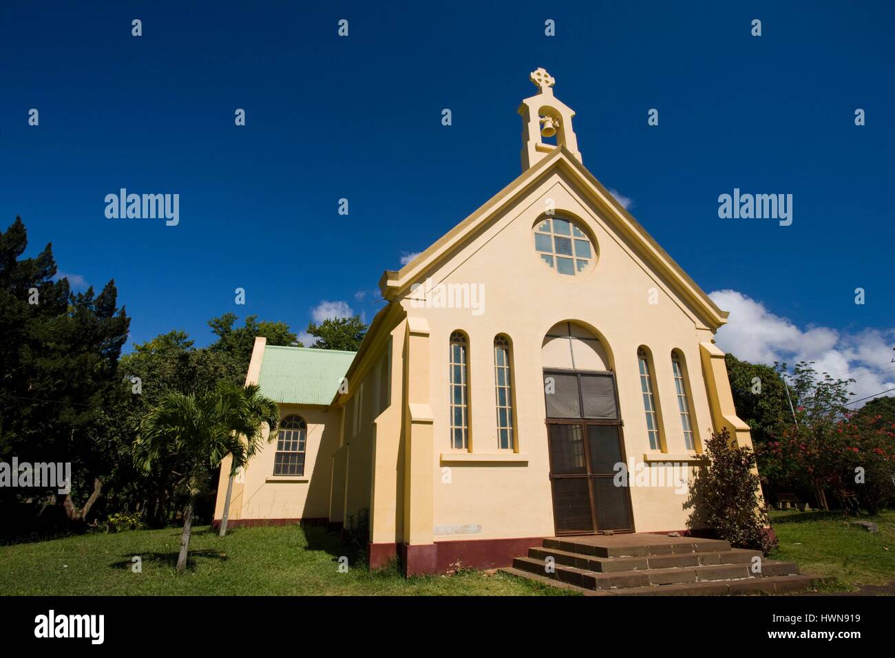 Mauritius, Western Mauritius, Chamarel, town church Stock Photo - Alamy