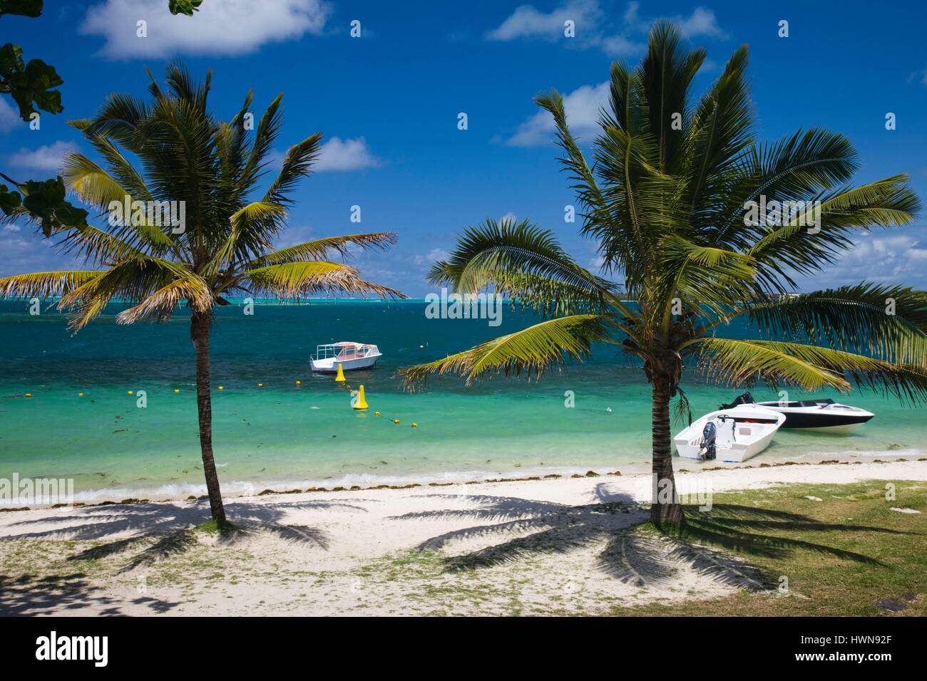 Mauritius, Eastern Mauritius, Belle Mare, East Coast beachfront Stock ...