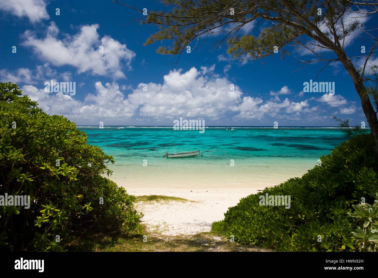 Mauritius, Eastern Mauritius, Belle Mare, East Coast beachfront Stock ...