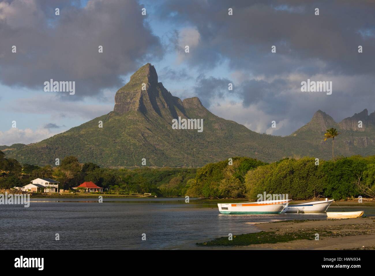 Mauritius, Western Mauritius, Tamarin, Montagne du Rempart mountain (el ...