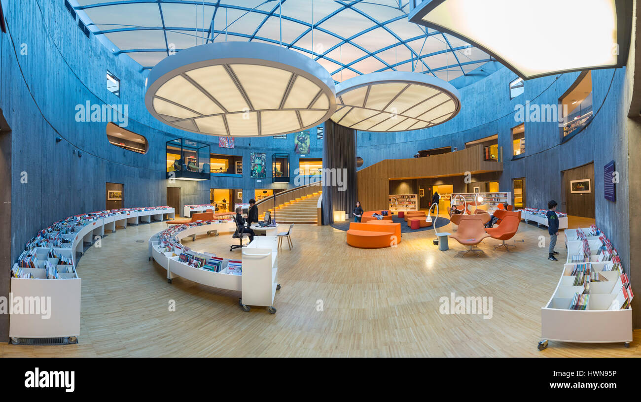 France, Normandy, Seine Maritime, Le Havre, the small Volcan, library ...