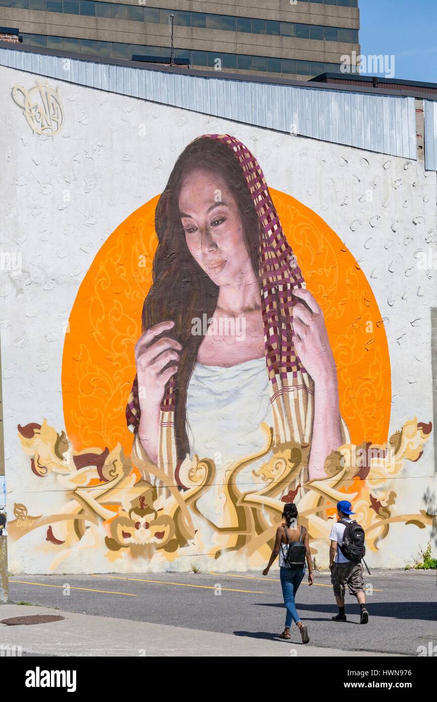 Canada, Province of Quebec, Montreal Cambodian art revisited by FONKI ...