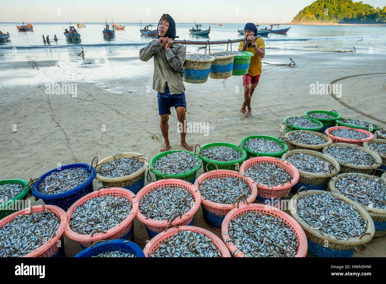 Myanmar (Burma), Rakhine state (or Arakan state), Thandwe district ...
