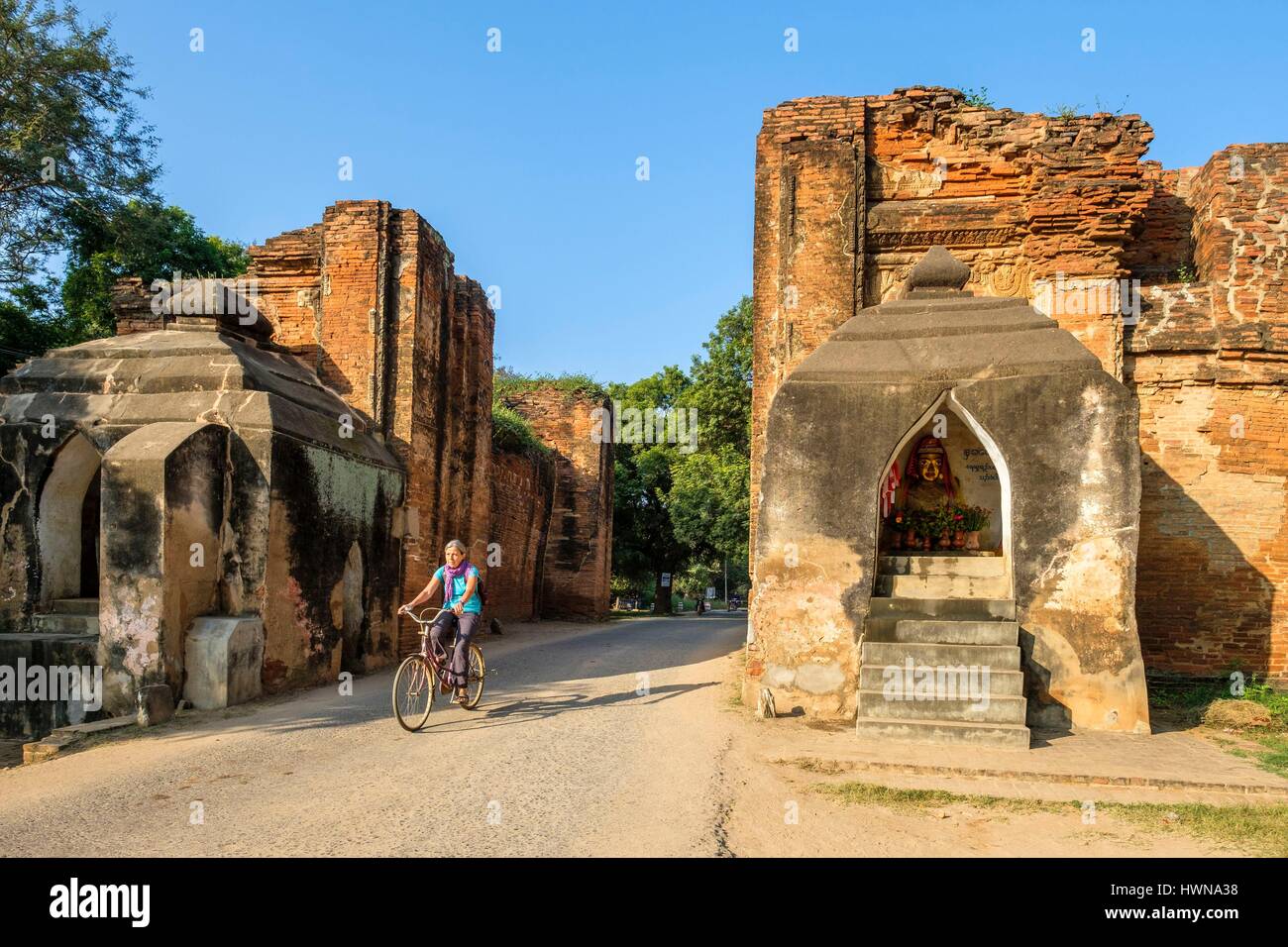 Myanmar (Burma), Mandalay region, Bagan Buddhist archaeological site ...