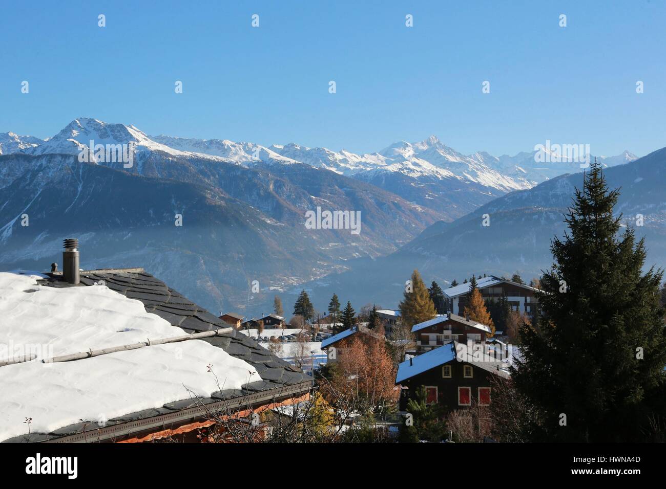 Switzerland, Valais, Cran Montana, International Hotel Management ...