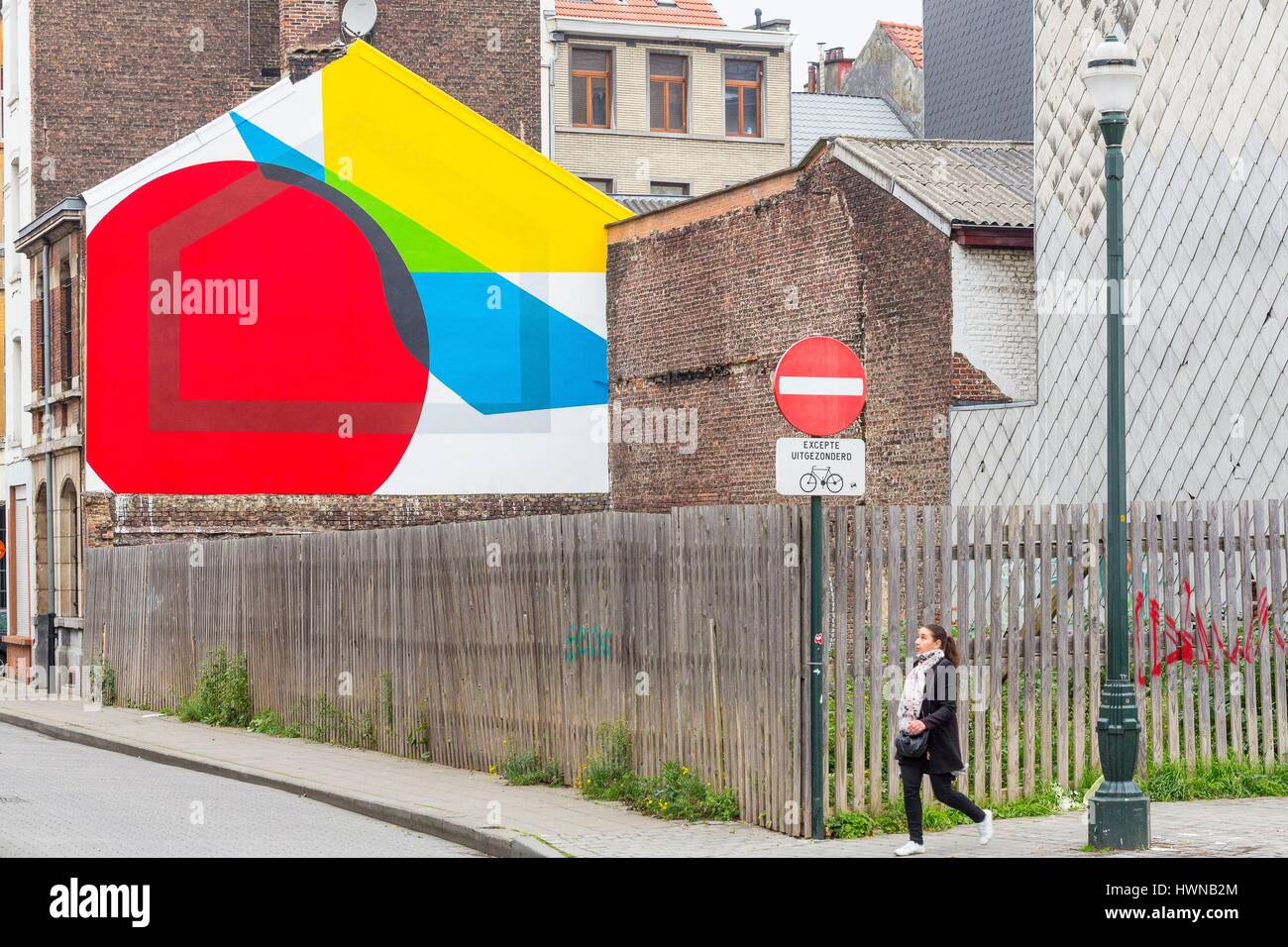 Belgium, Brussels, street art Dark Perimeter / Basic Primary Shapes by ...
