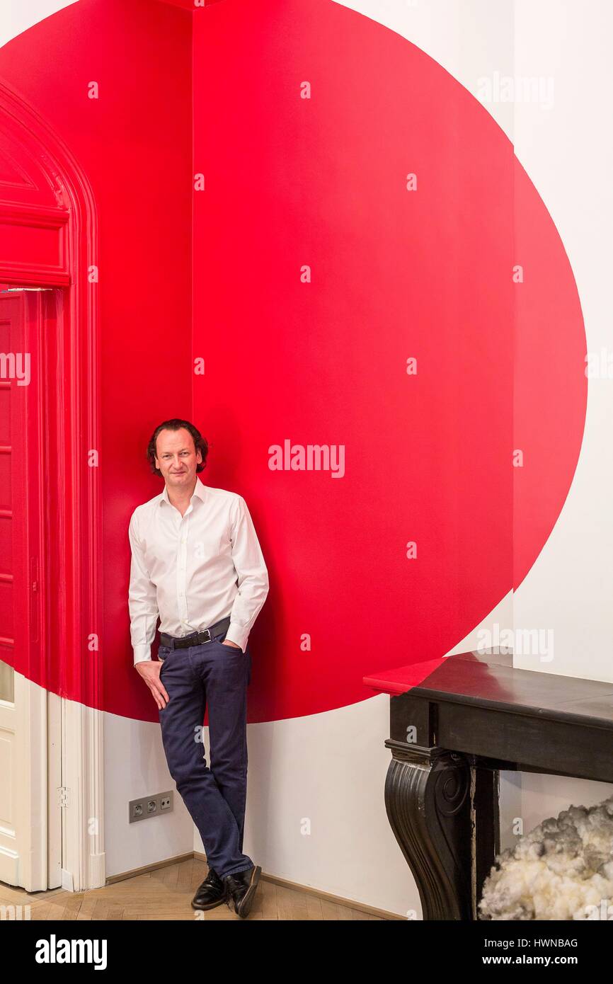 Belgium, Brussels, Ixelles, Charles Kaisin, Belgian designer at home ...