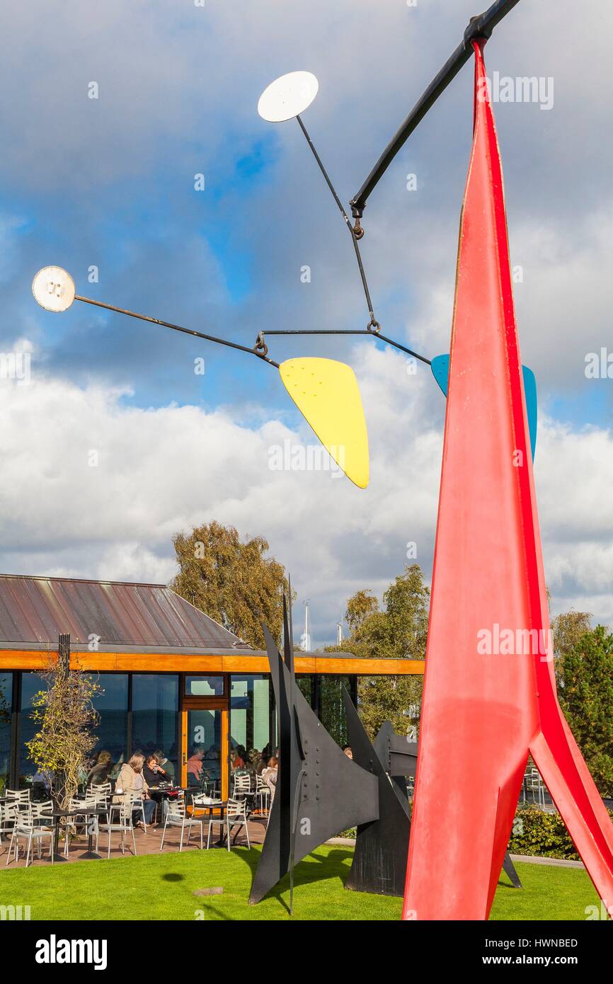 Denmark, Zealand, Copenhagen, Humlebaek, Museum of Modern Art Louisiana ...