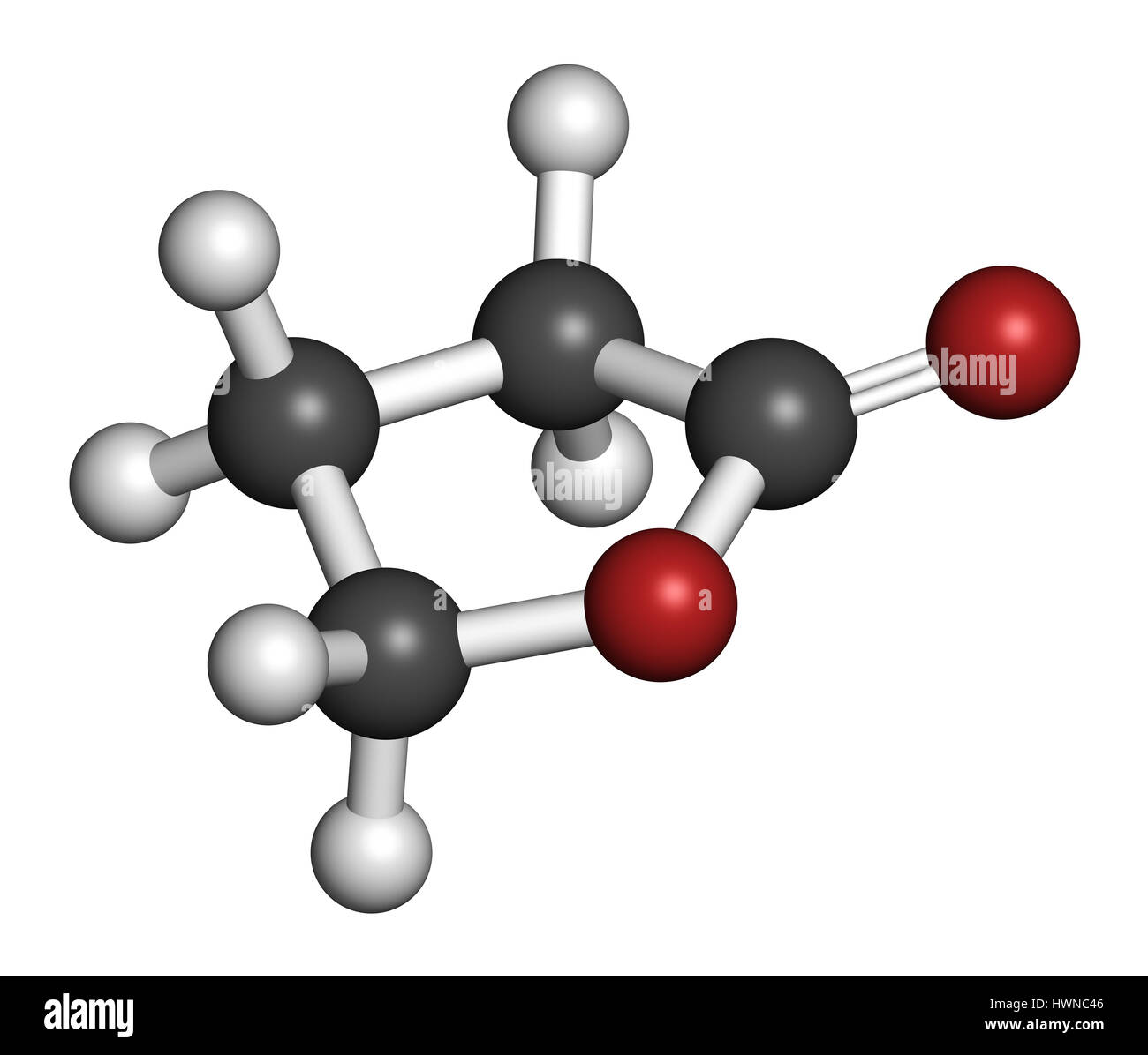 Gamma-butyrolactone (GBL) solvent molecule. Used as prodrug form of GHB ...