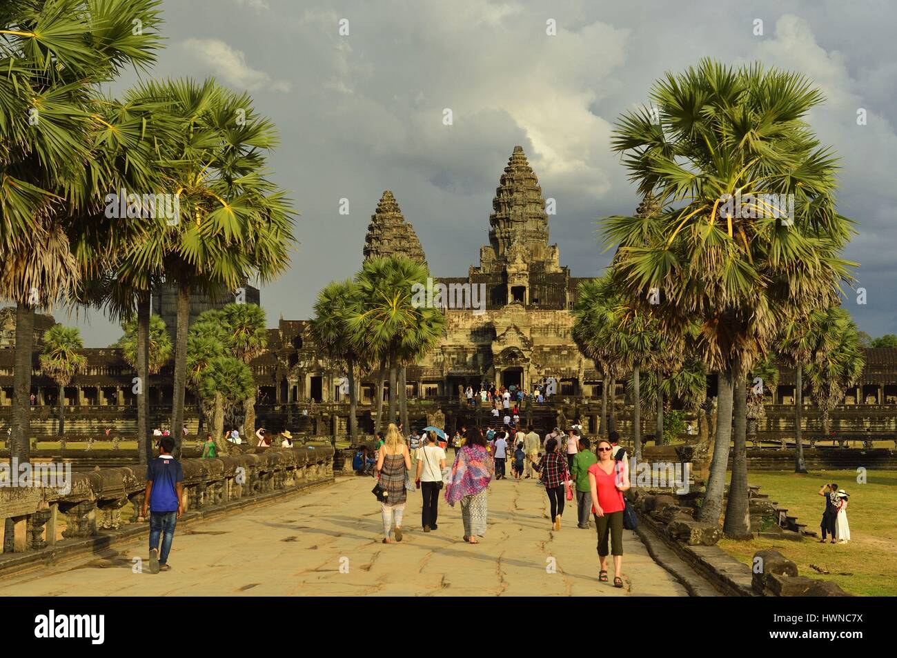 Cambodia, Siem Reap Province, Angkor temple complex, site listed as ...