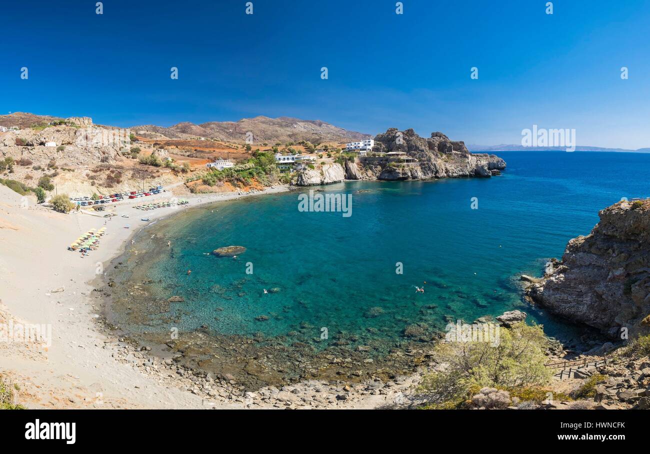 Greece, Crete, Messara bay, surroundings of Agia Galini, Agios Pavlos ...