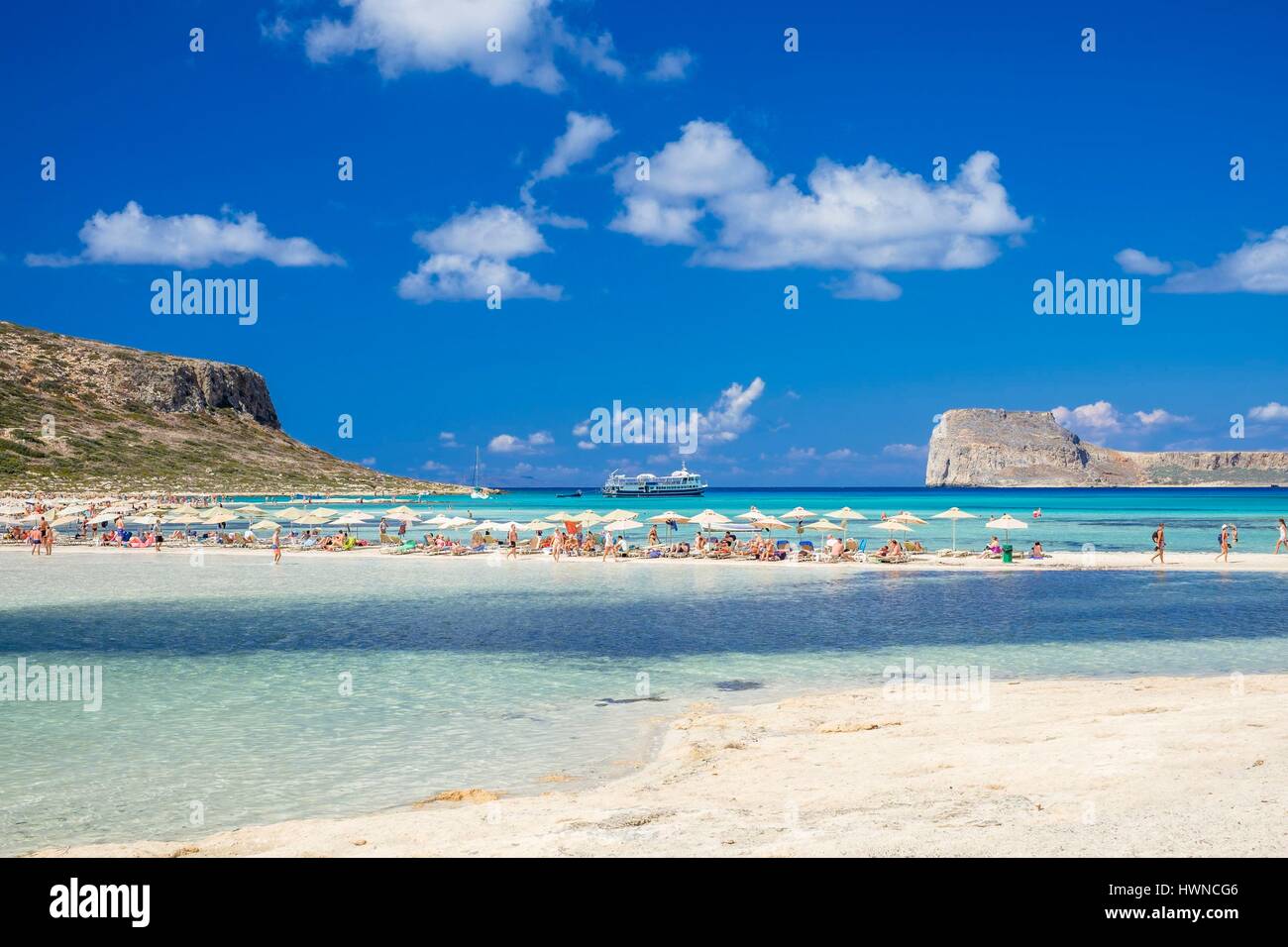 Greece, Crete, Gramvoussa peninsula, Balos lagoon Stock Photo - Alamy