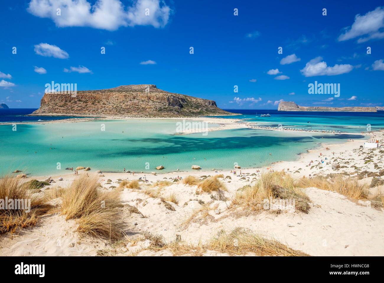 Greece, Crete, Gramvoussa peninsula, Balos lagoon Stock Photo - Alamy