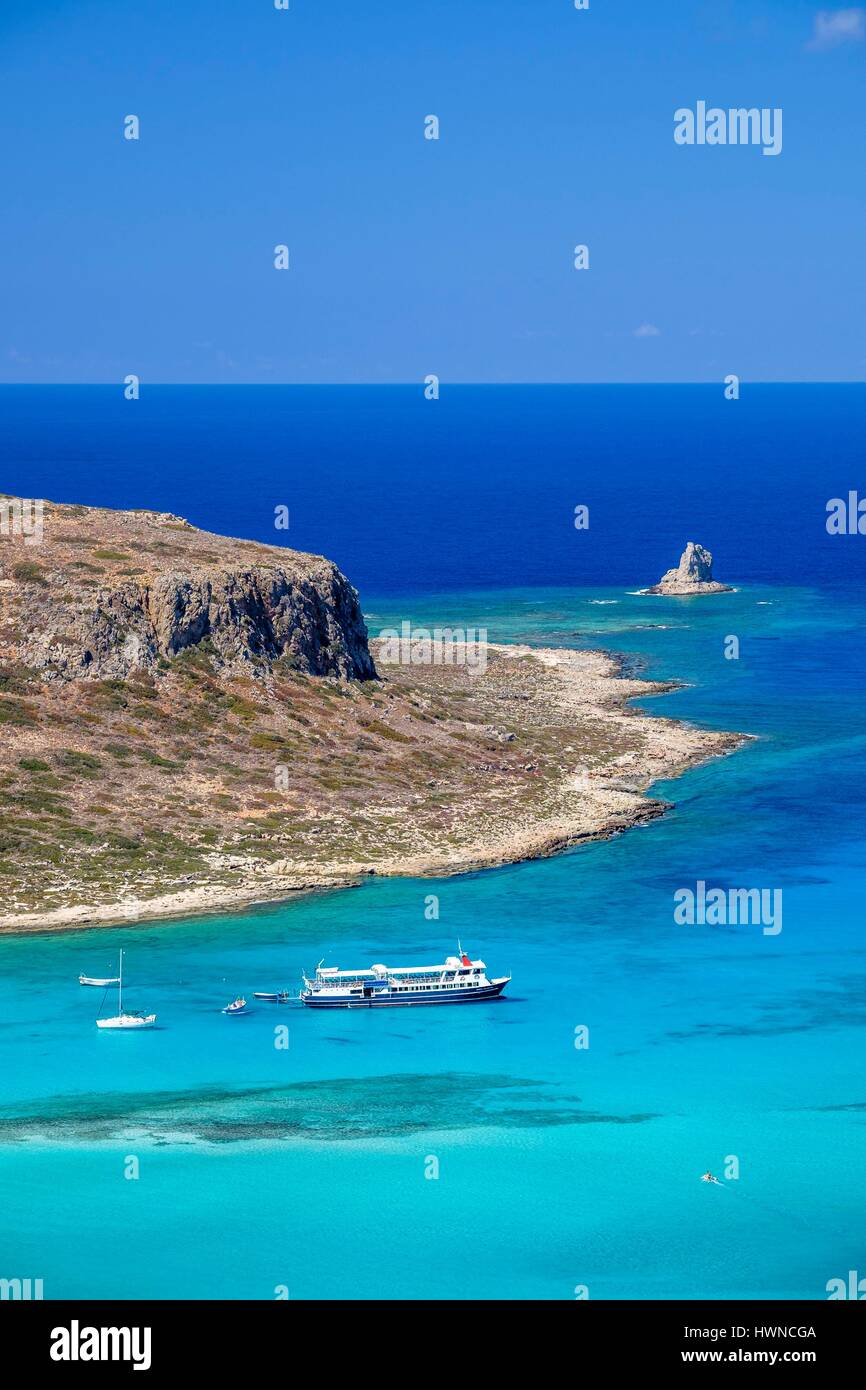 Crete gramvoussa boat hi-res stock photography and images - Alamy