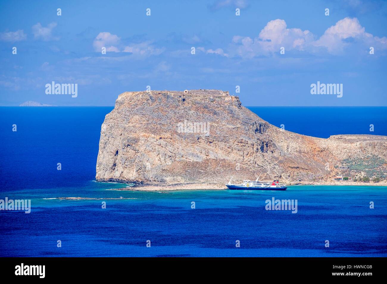 Greece, Crete, Gramvoussa peninsula, Balos lagoon Stock Photo - Alamy
