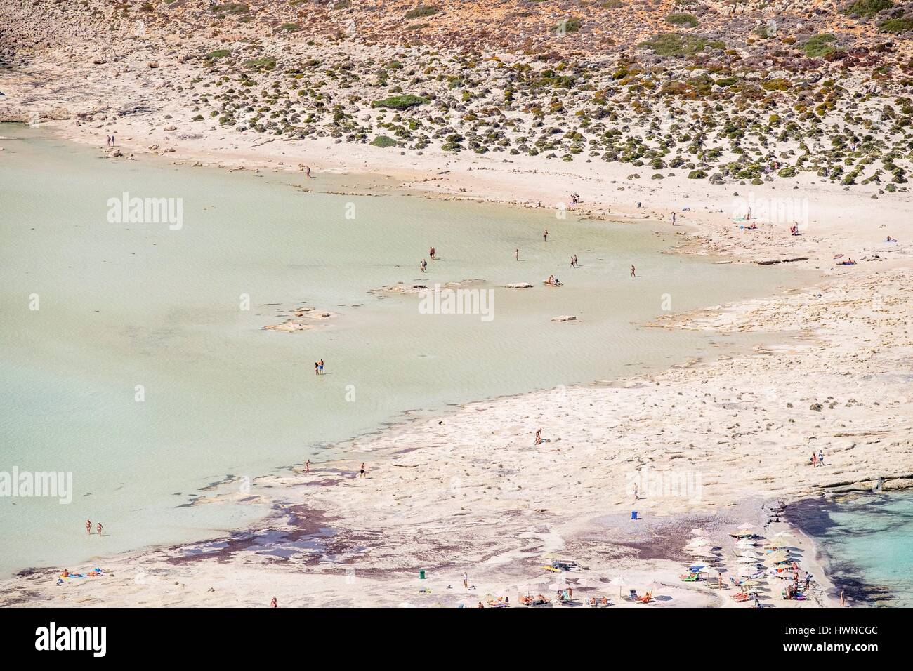 Greece, Crete, Gramvoussa peninsula, Balos lagoon Stock Photo - Alamy