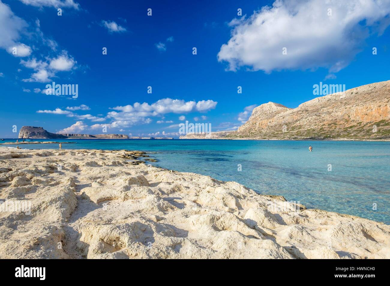 Greece, Crete, Gramvoussa peninsula, Balos lagoon Stock Photo - Alamy