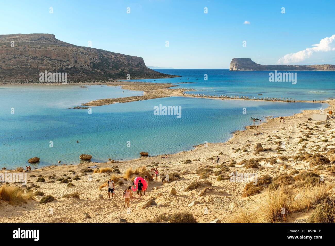 Greece, Crete, Gramvoussa peninsula, Balos lagoon Stock Photo - Alamy