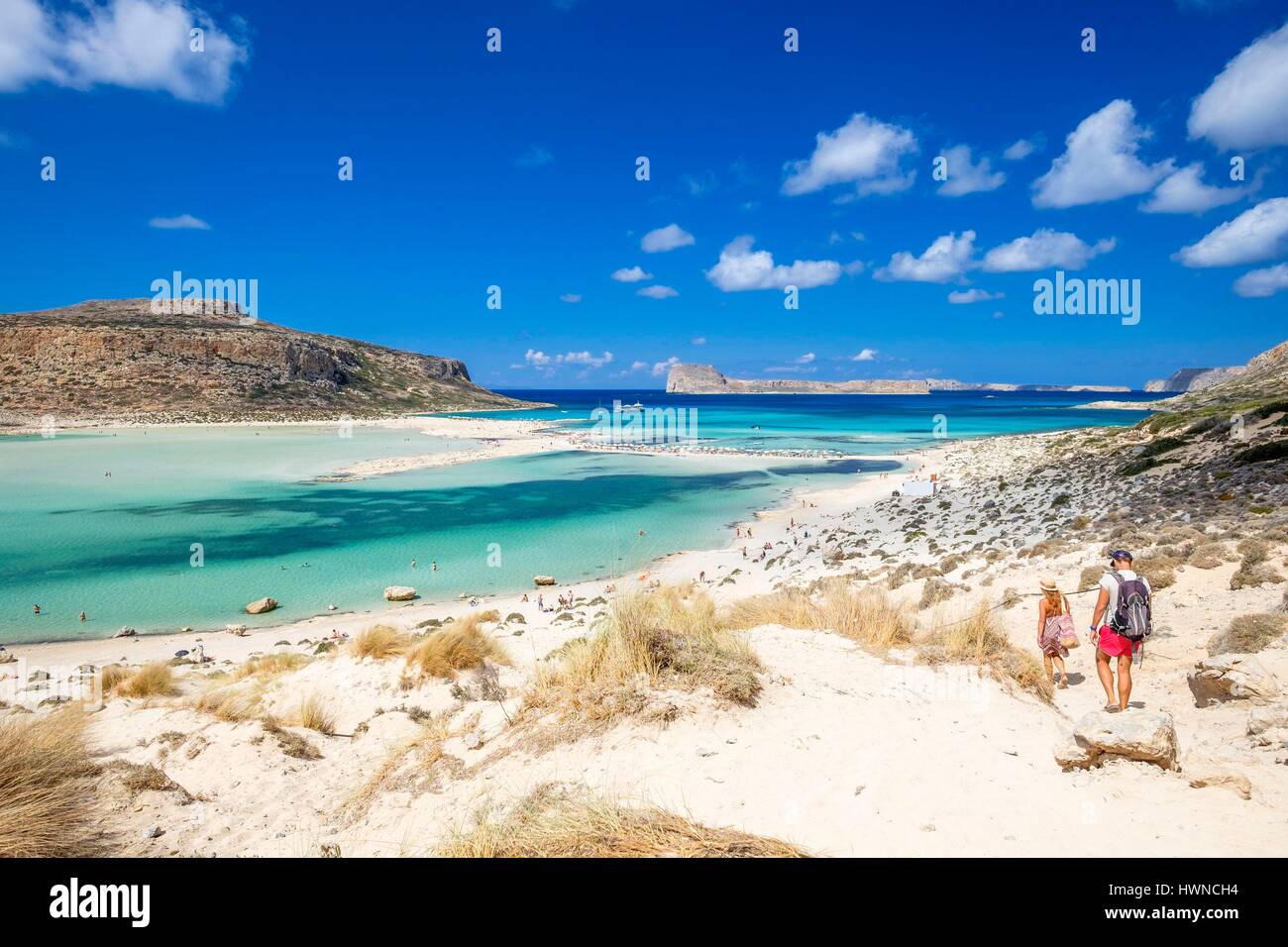 Greece, Crete, Gramvoussa peninsula, Balos lagoon Stock Photo - Alamy