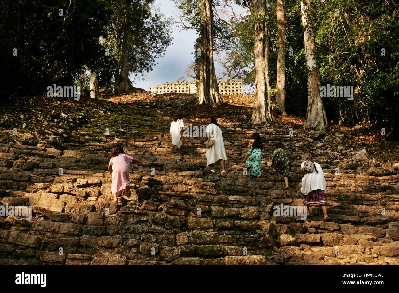 Mexico, Chiapas, Yaxchilan, the Lacandons, the last descendants of the ...