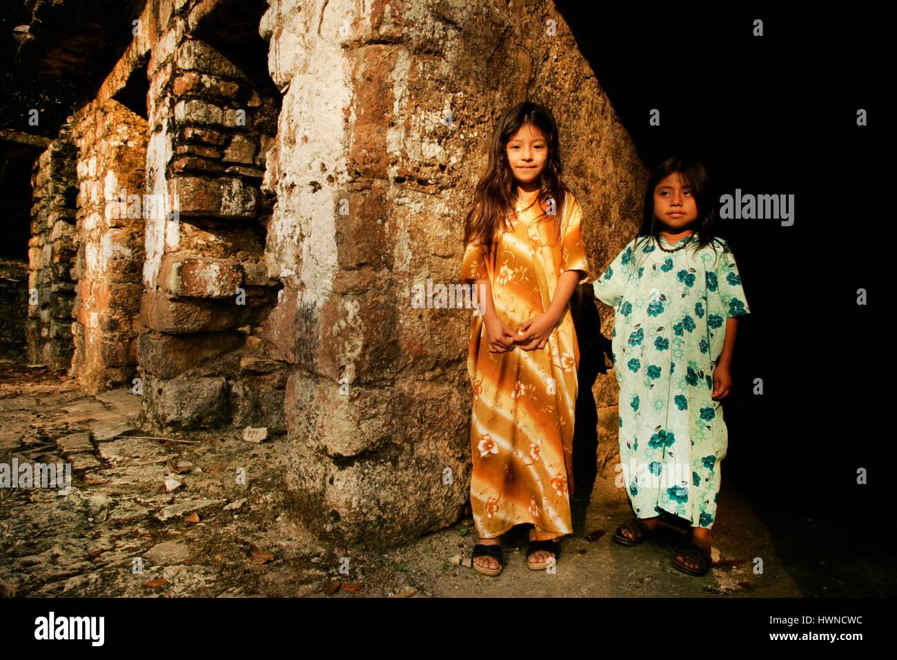 Mexico, Chiapas, Yaxchilan, the Lacandons, the last descendants of the ...