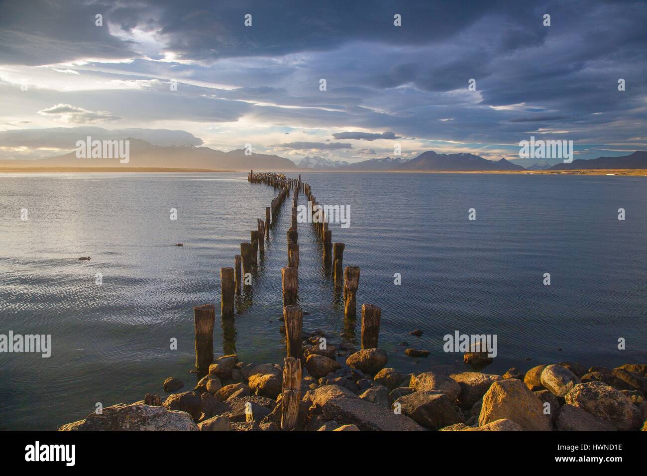 Chile, Patagonia, Magallanes region, Puerto Natales Stock Photo - Alamy