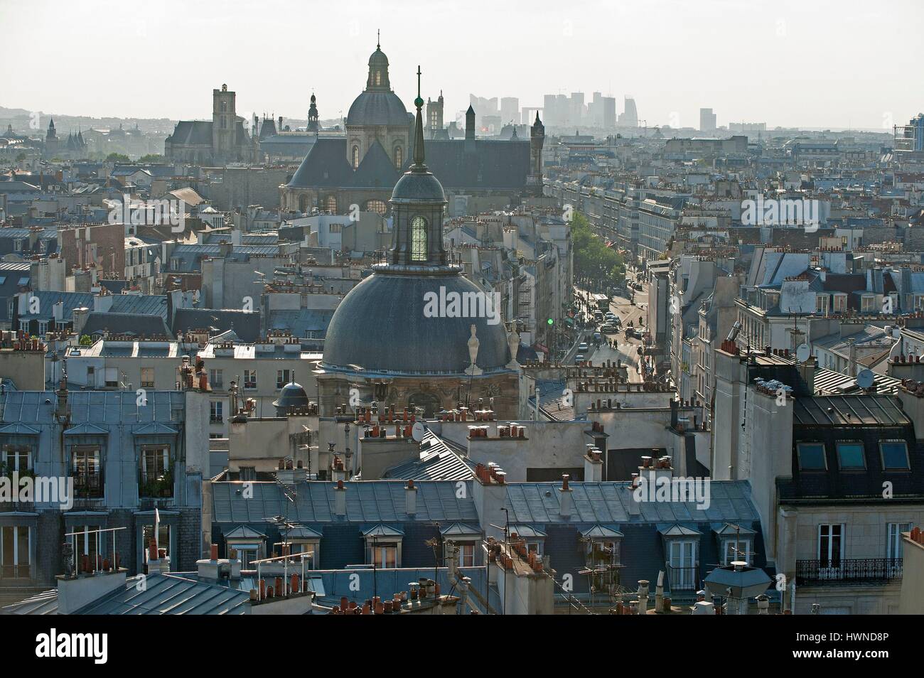 France, Paris, Le faubourg Saint Antoine (aerial view Stock Photo - Alamy