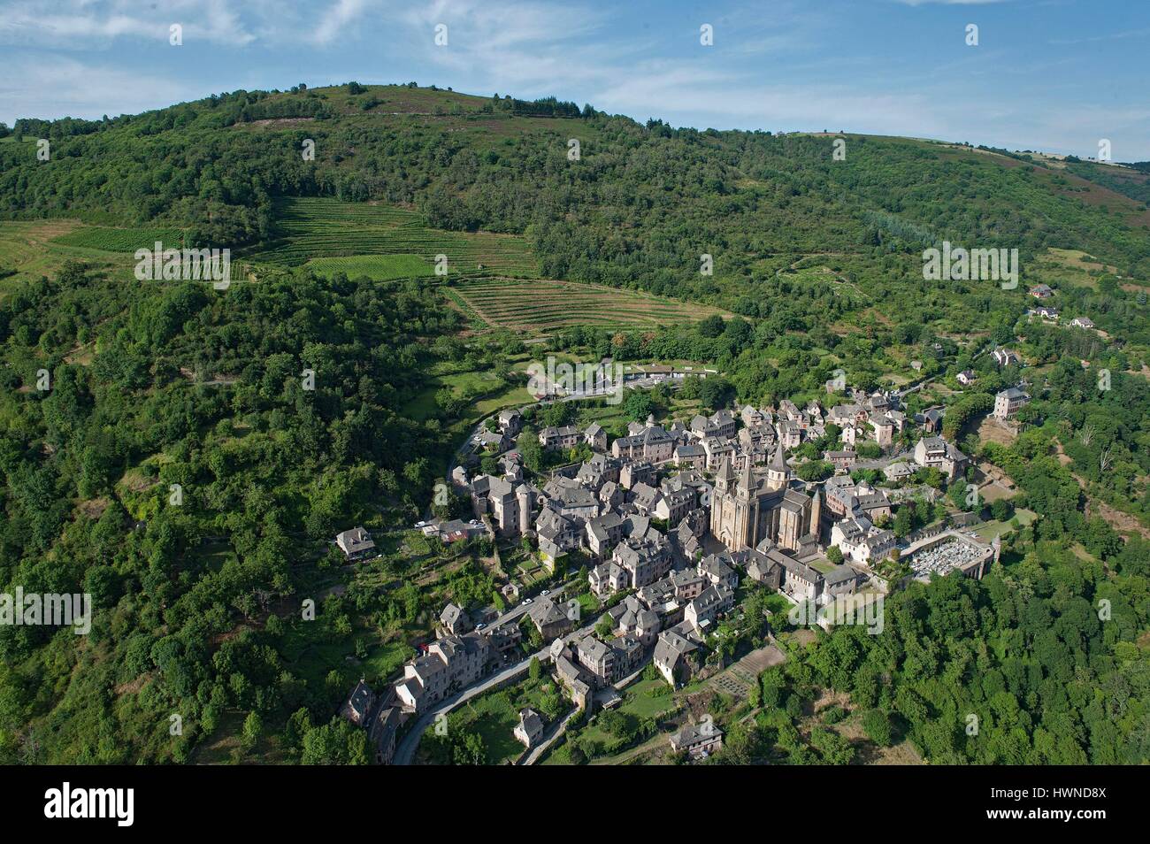 France, Aveyron, Conques, throughout the Middle Ages, Conques was an ...