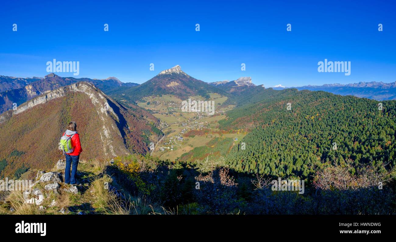 France, Isere, surroundings of Grenoble, Chartreuse regional park, hike ...