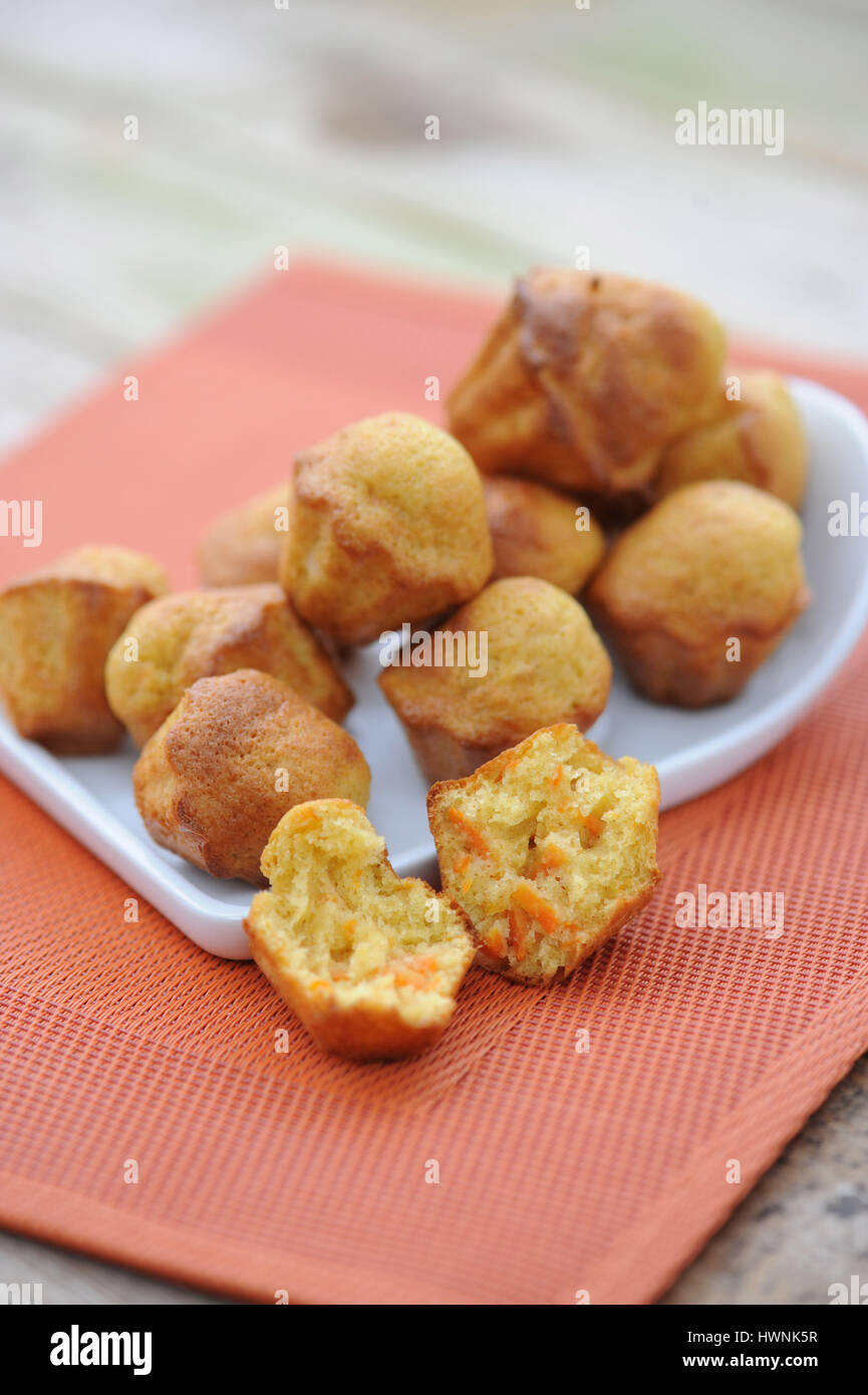 Mini cakes carotte cumin Stock Photo - Alamy
