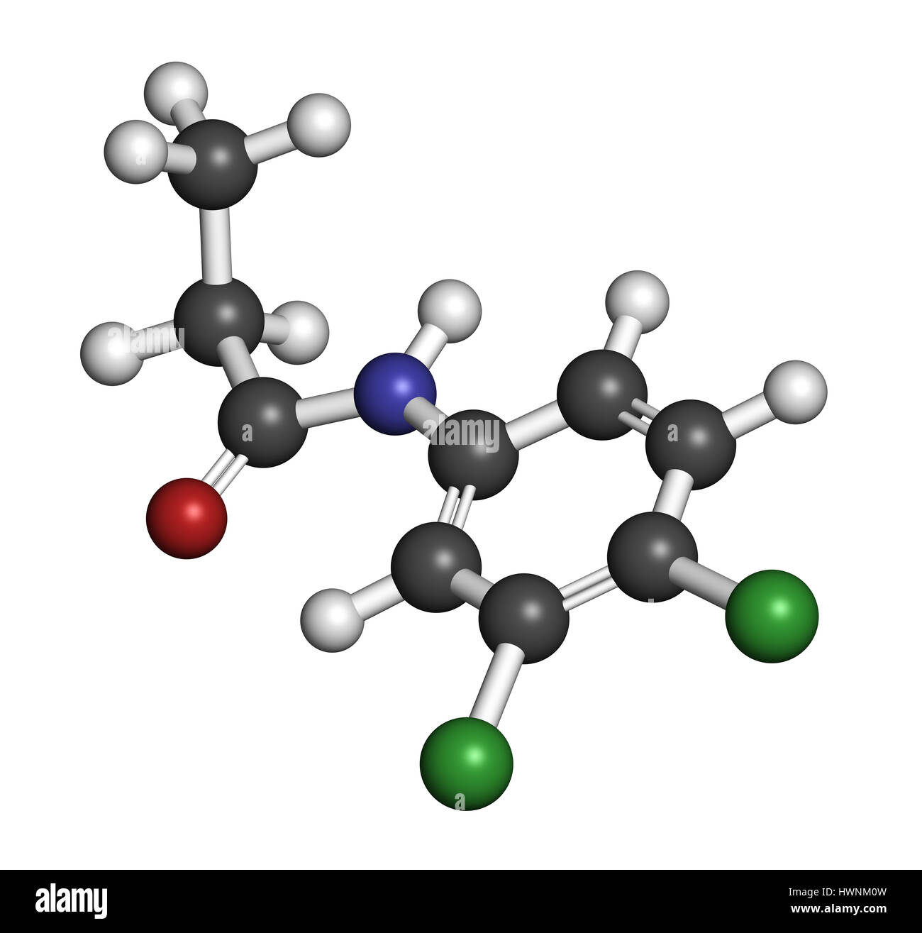 Propanil herbicide molecule hi-res stock photography and images - Alamy