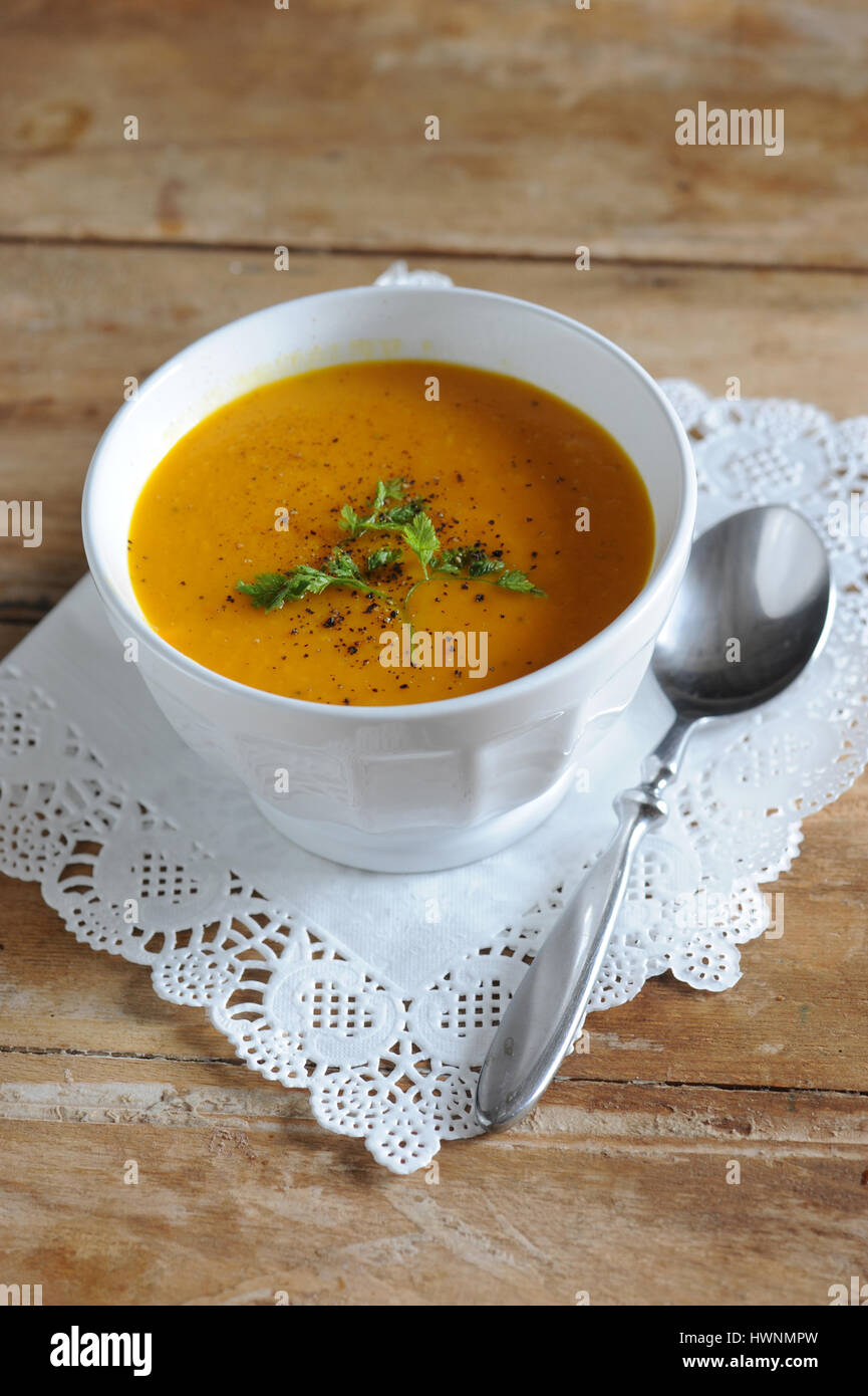 Velouté de citrouille Stock Photo - Alamy