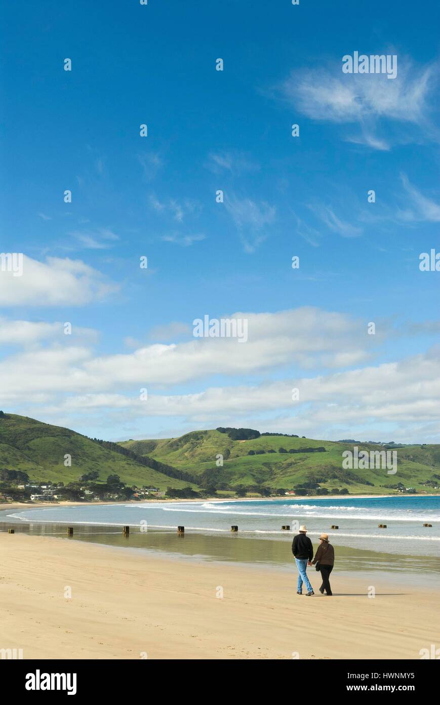 Australia, Victoria, Torquay, walkers on the beach Stock Photo - Alamy