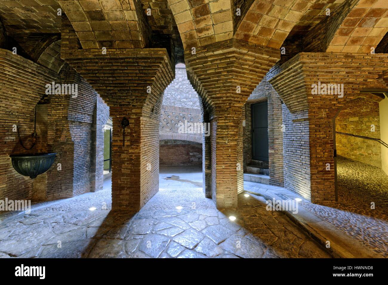 Spain, Catalonia, Barcelona, Palau Guell, Guell Palace by Antoni Gaudi ...