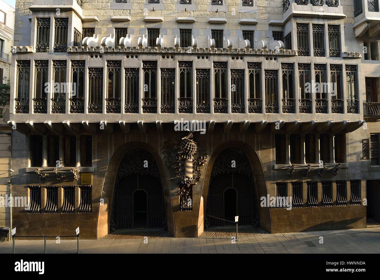 Guell palace door hi-res stock photography and images - Alamy
