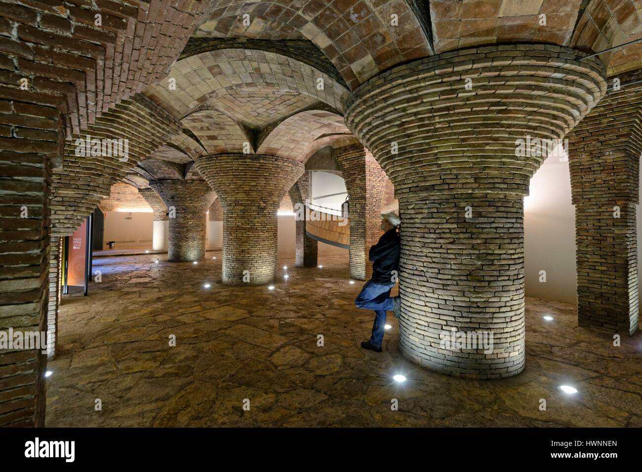 Spain, Catalonia, Barcelona, Palau Guell, Guell Palace by Antoni Gaudi ...