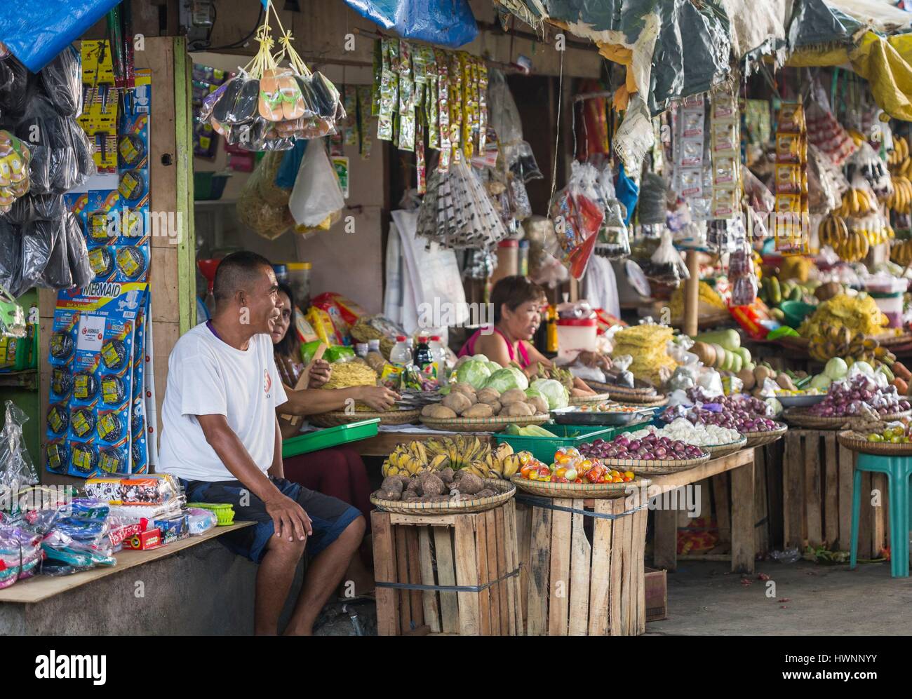 Philippines, Luzon, Sorsogon Province, Donsol, market Stock Photo - Alamy