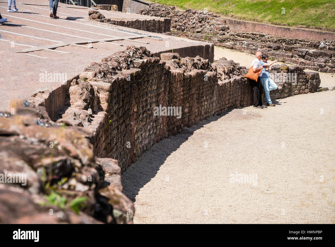 Roman Amphitheatre in Chester is the County City of Cheshire England ...