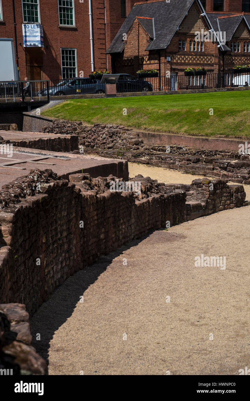 Roman Amphitheatre in Chester is the County City of Cheshire England ...