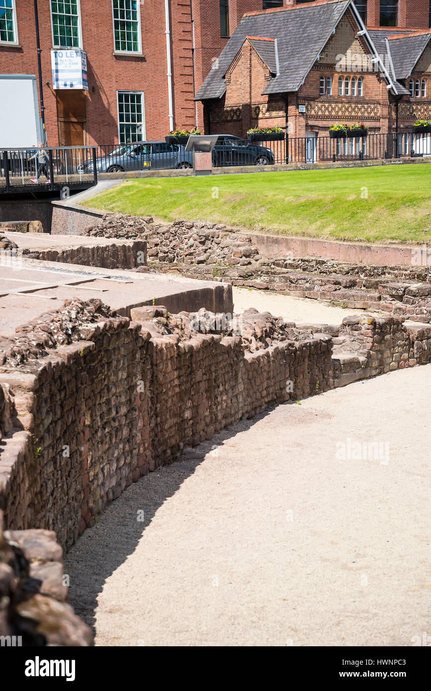 Roman Amphitheatre in Chester is the County City of Cheshire England ...