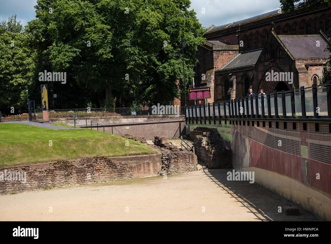 Roman Amphitheatre in Chester is the County City of Cheshire England ...