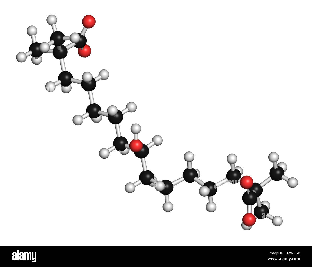 Bempedoic acid hypercholesterolemia drug molecule (ATP-citrate lyase ...