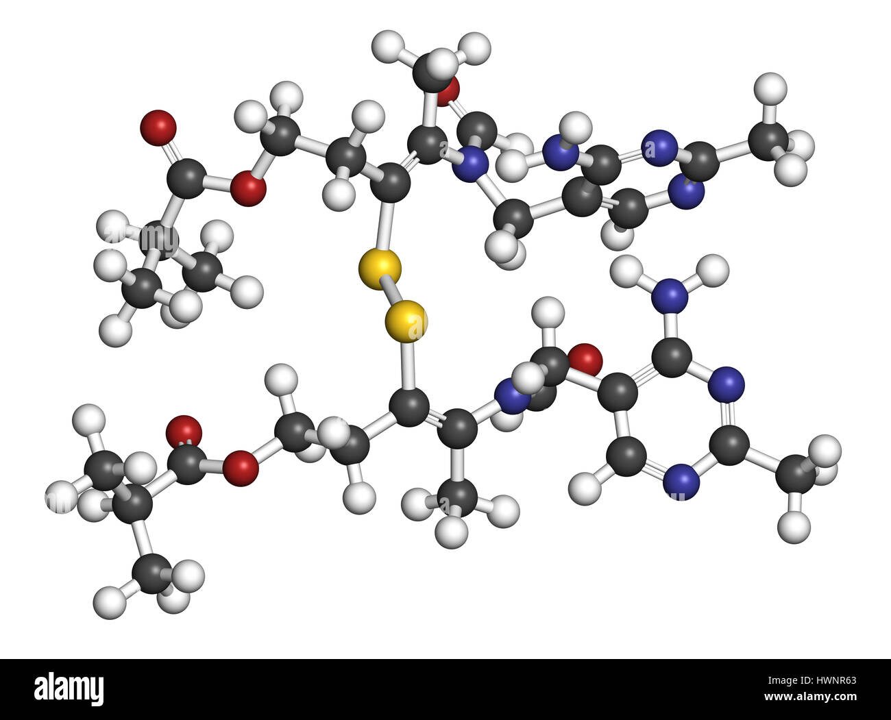 Sulbutiamine asthenia drug molecule. Also used in nutritional ...
