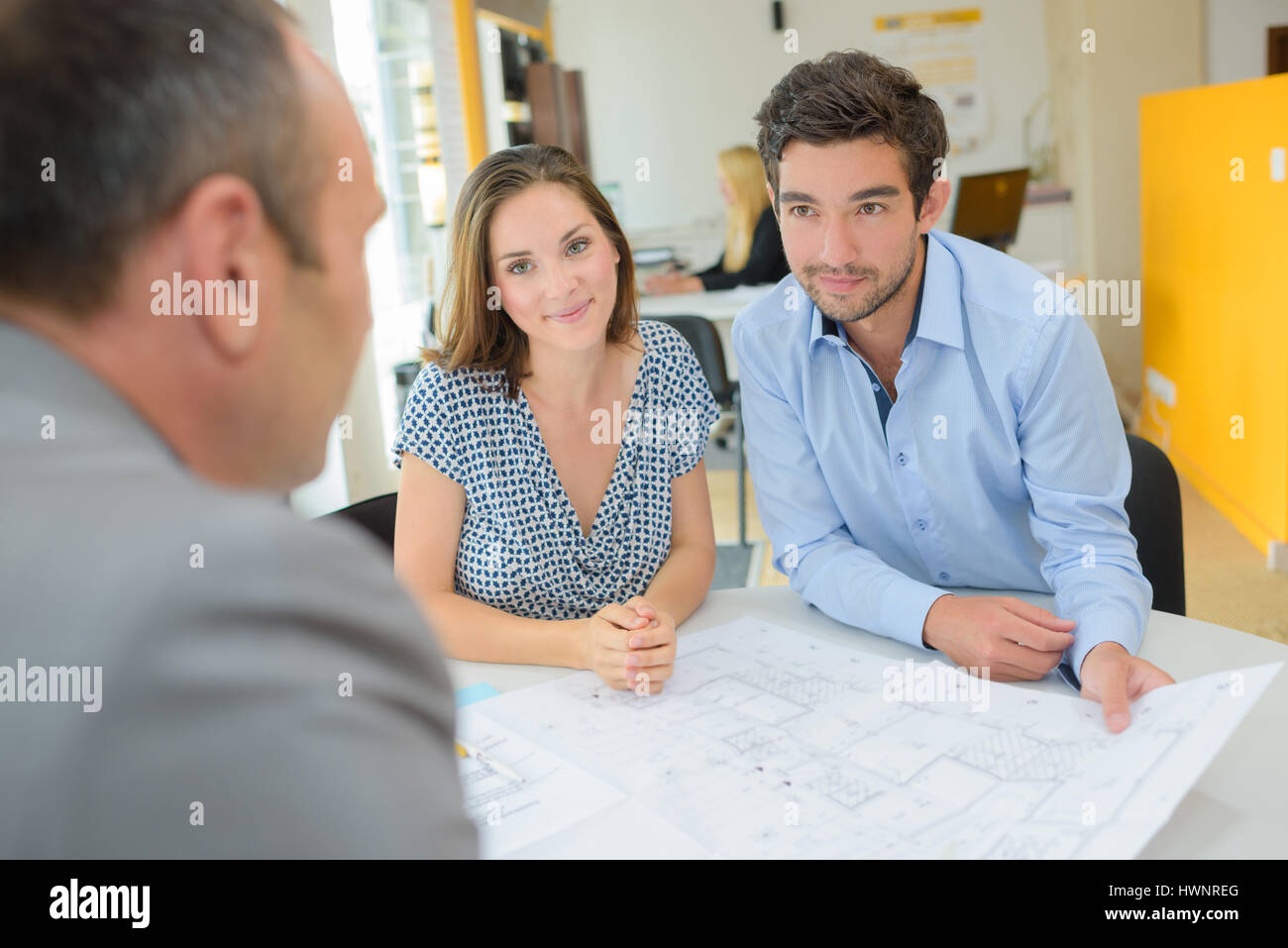 showing the floor-plan Stock Photo - Alamy