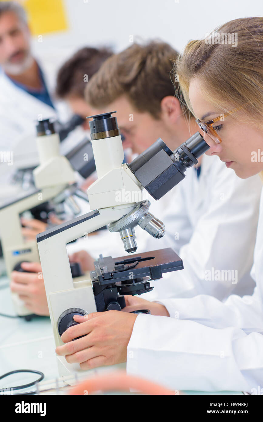 Observation under microscope hi-res stock photography and images - Alamy