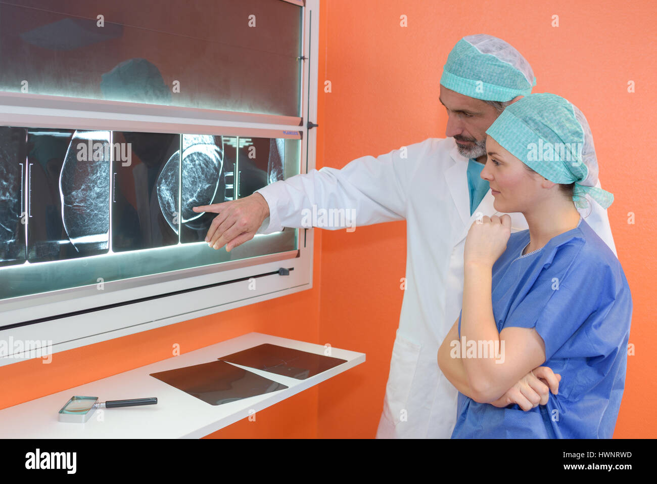 teaching an imaging student Stock Photo - Alamy