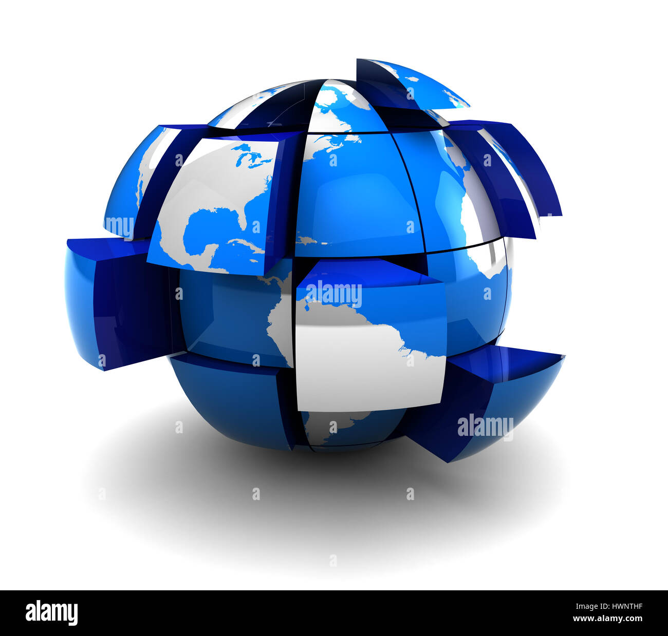 3d earth building Cut Out Stock Images & Pictures - Alamy