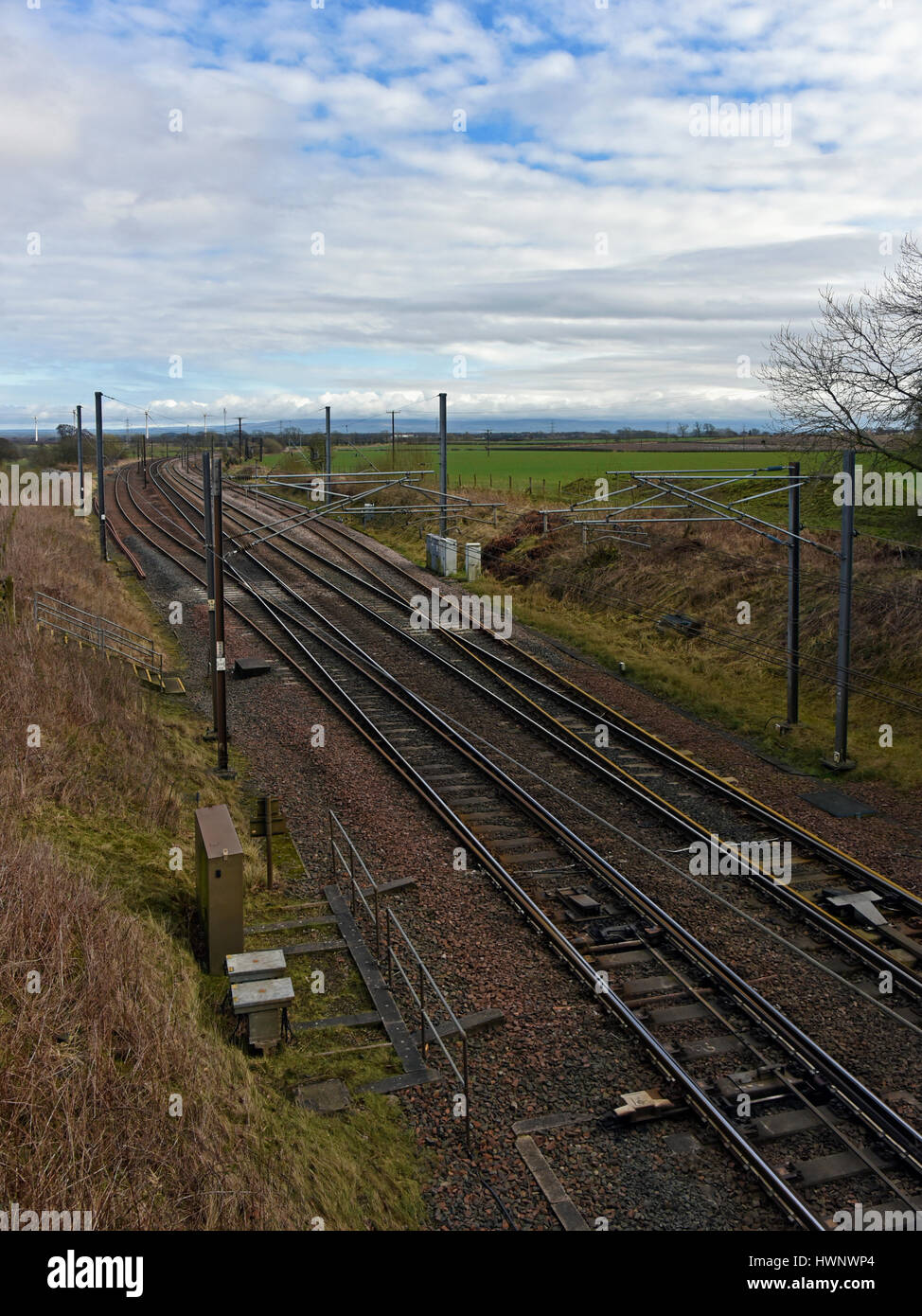 The site of the Quintinshill rail disaster, 22nd. May 1915 ...