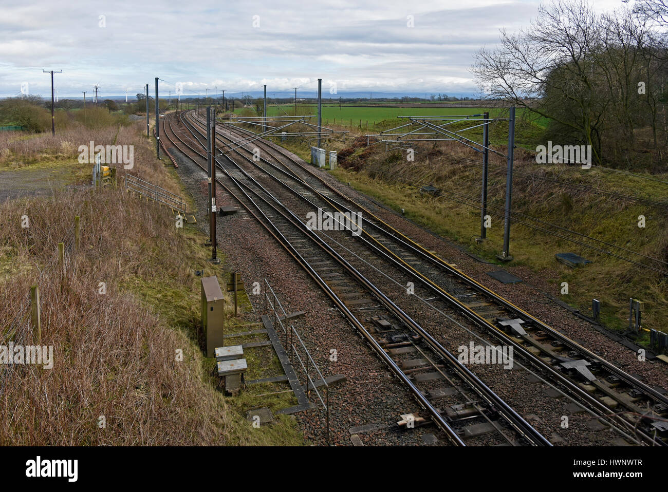 The site of the Quintinshill rail disaster, 22nd. May 1915 ...